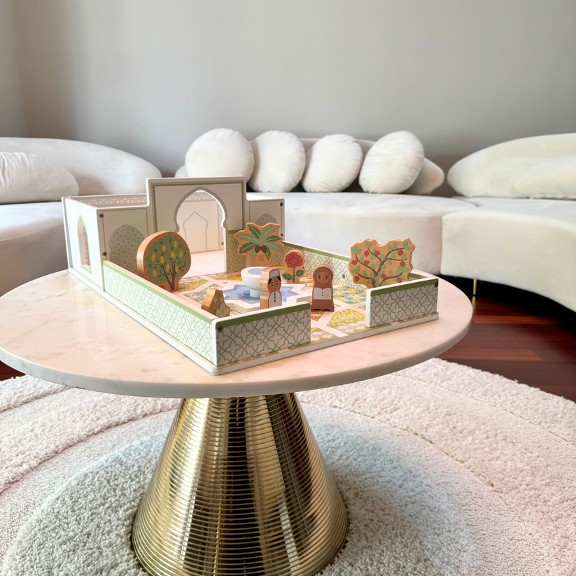 A Piece of Jannah (Islamic Garden) | Wooden Muslim Kids Toy – Lala + Mo