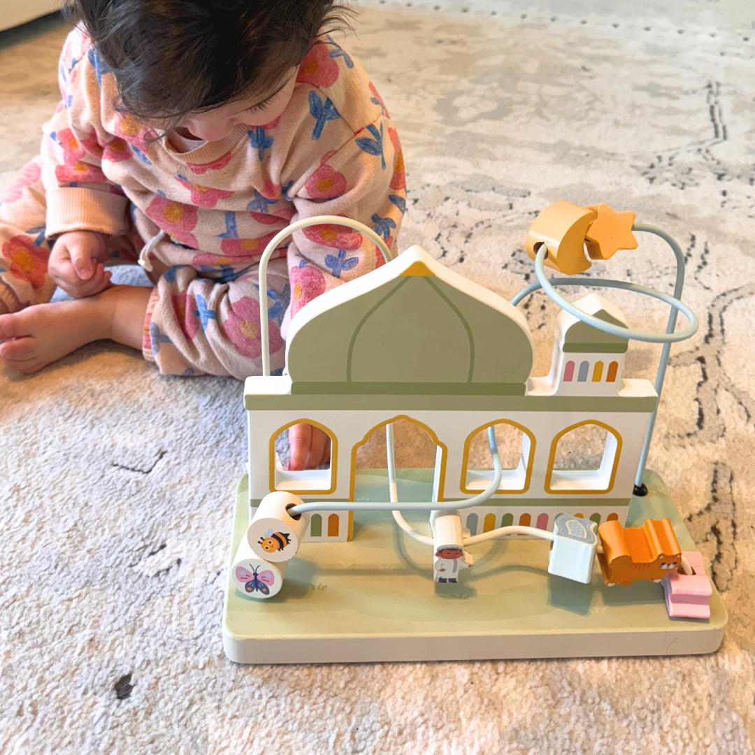 Masjid (Mosque) Bead Maze- Wooden, Islamic Kids Toys – Lala + Mo