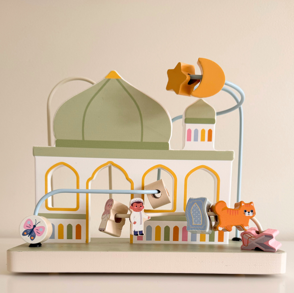 Masjid (Mosque) Bead Maze- Wooden, Islamic Kids Toys – Lala + Mo